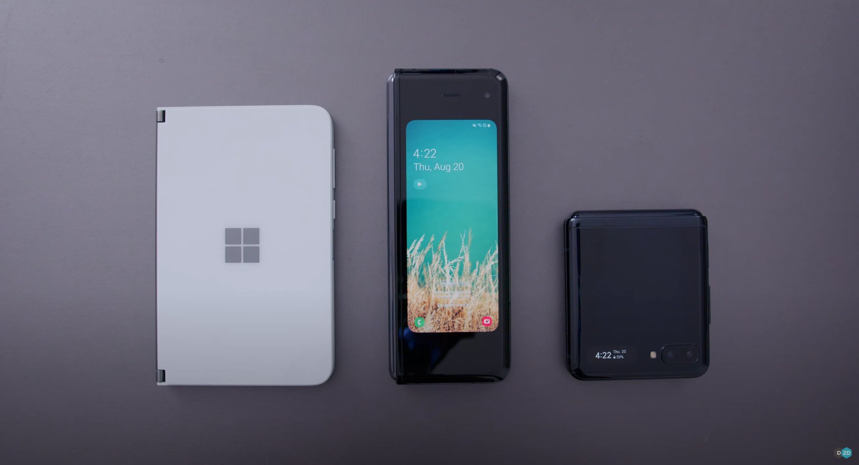 [video] Hands-on di Surface Duo Vs. Galaxy Fold Vs. Galaxy Flip