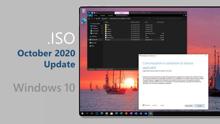 Download .ISO ufficiali di Windows 10 October 2020 Update