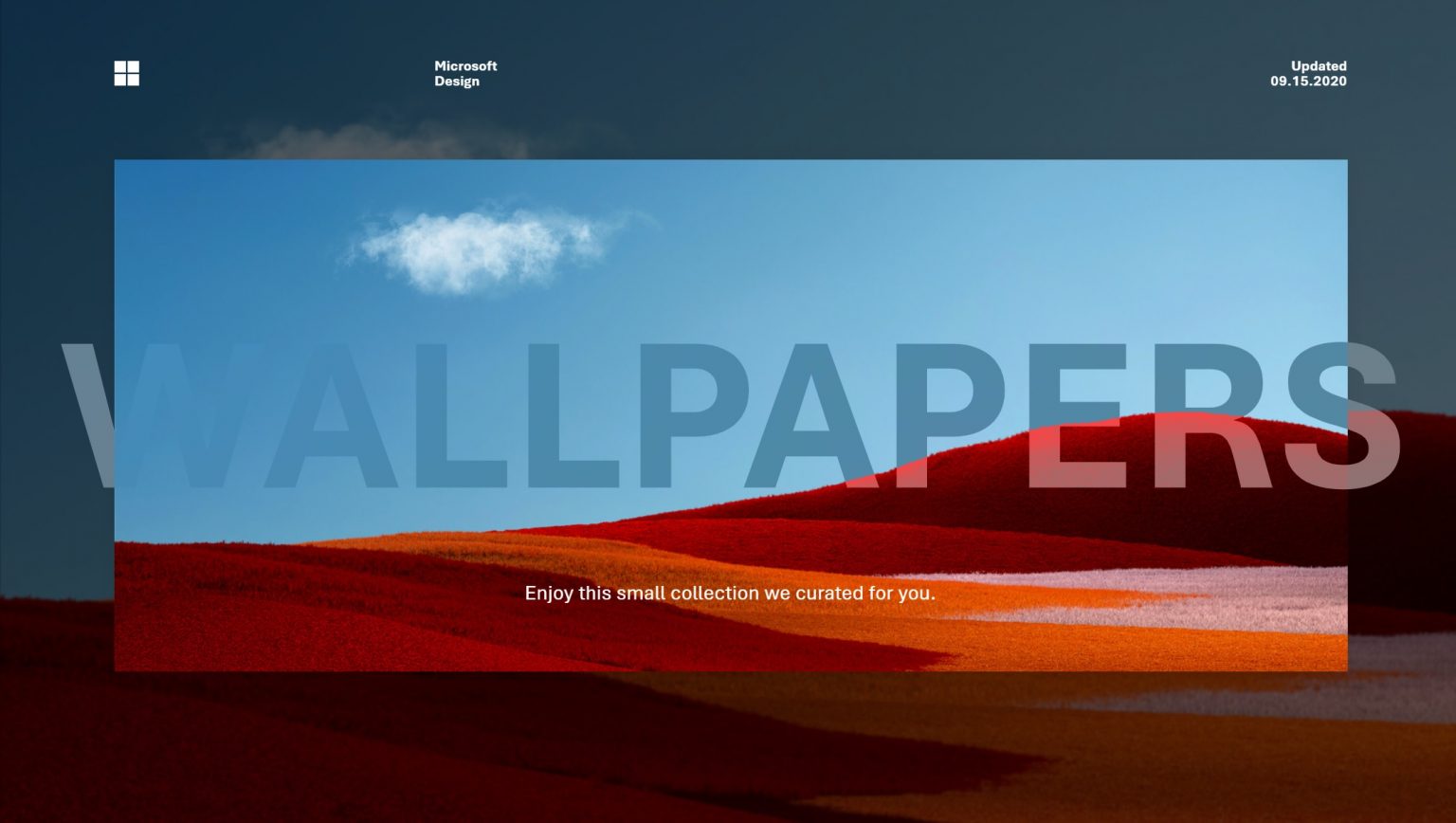 Download wallpaper ufficiali realizzati da Microsoft Design