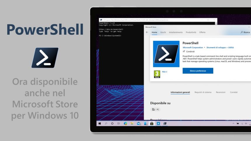 Download PowerShell 7.1, per la prima volta anche sul Microsoft Store