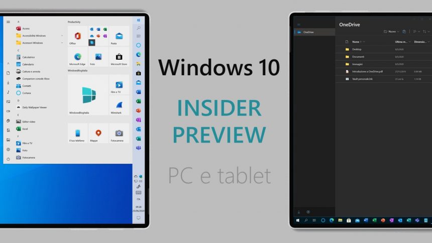 Download e novità di Windows 10 Insider Preview Build 21327.1010