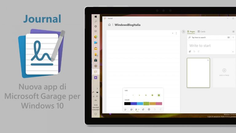 Download Microsoft Journal, un vero e proprio diario digitale in un'app