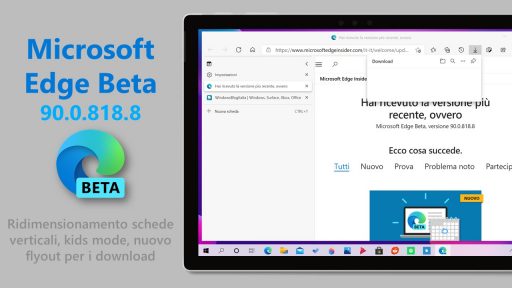 Microsoft Edge Beta introduce ridimensionamento schede verticali e ...