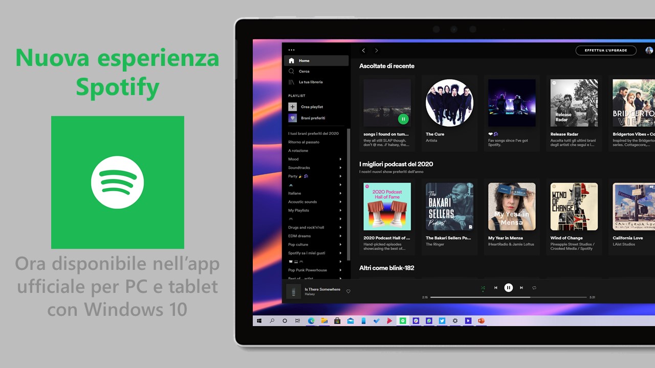 L'app di Spotify per Windows si aggiorna con la nuova esperienza d'uso