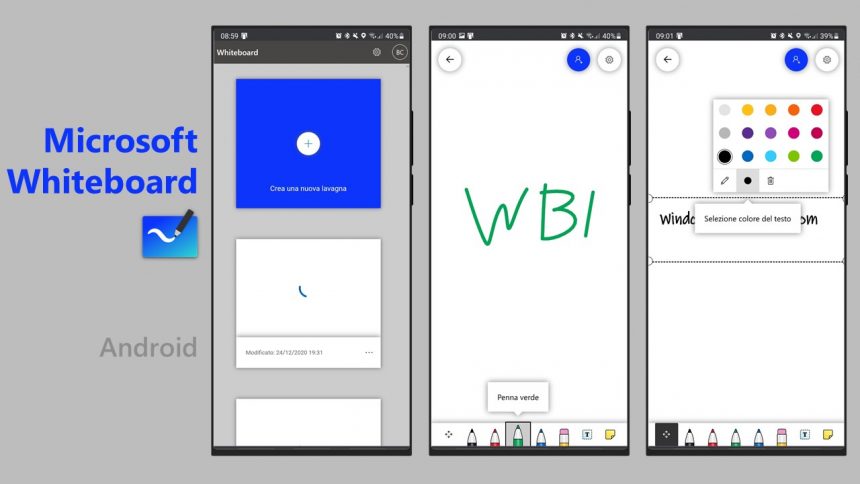Download Microsoft Whiteboard per smartphone e tablet Android