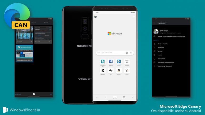 Download Microsoft Edge Beta, Canary e Dev per Android e iOS
