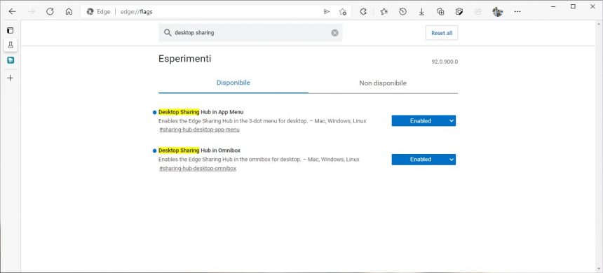Come abilitare subito il nuovo hub di condivisione in Microsoft Edge