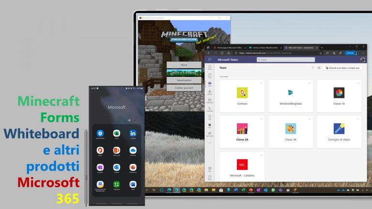 30 nuove funzionalità in arrivo in Minecraft, Forms, Whiteboard e ...