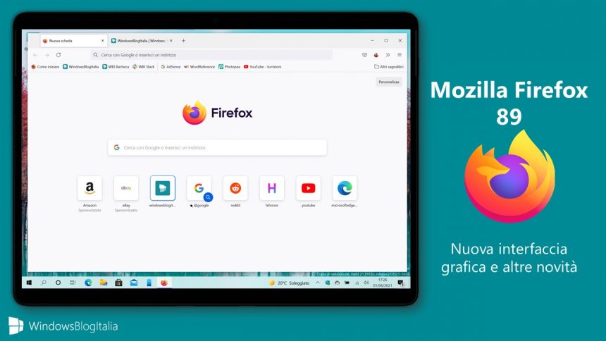 Disponibile Mozilla Firefox 89 con la nuova interfaccia grafica