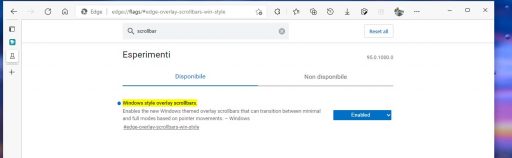 Come abilitare le nuove scrollbar a scomparsa in Microsoft Edge