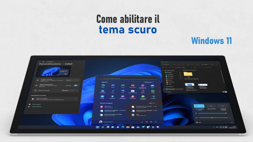 Come abilitare il tema scuro in Windows 11