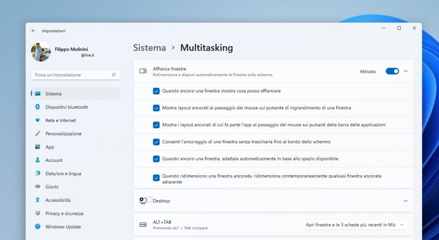 Com'è cambiato e migliorato il multitasking in Windows 11