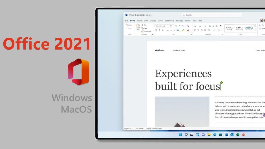 Office 2021 disponibile a partire da oggi per Windows e Mac