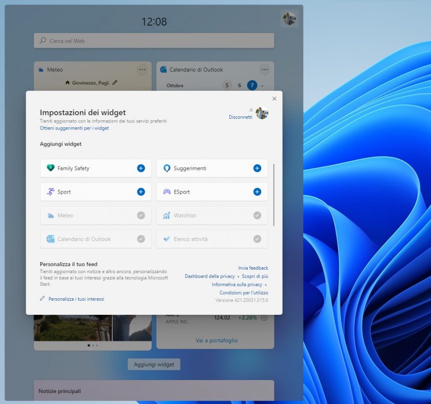 Widget di Windows 11, cosa sono e come sfruttarli al massimo