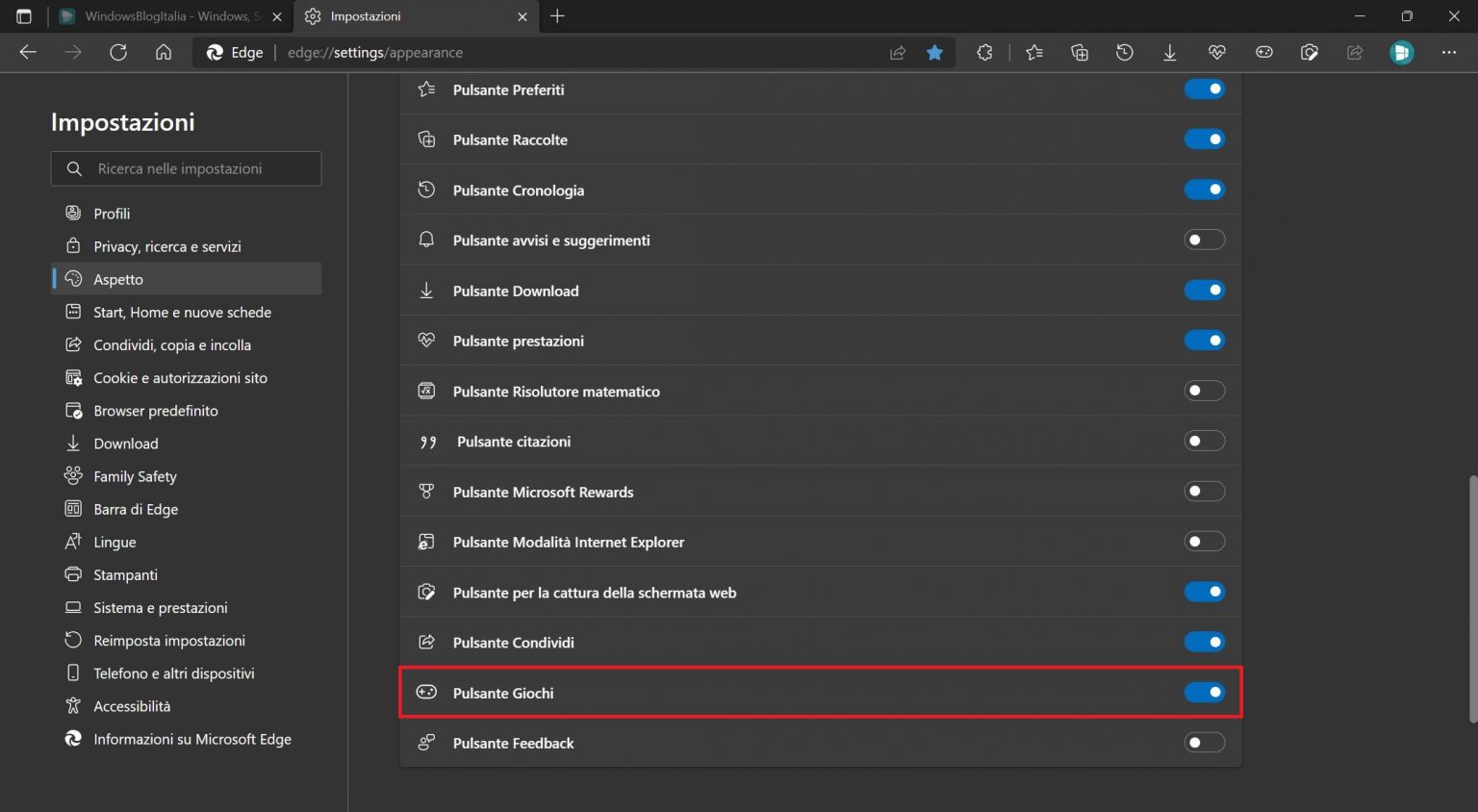Microsoft Edge introduce un pulsante nella toolbar dedicato ai giochi