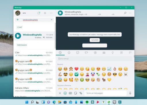 WhatsApp Desktop si aggiorna con nuovi colori dell'interfaccia e altro