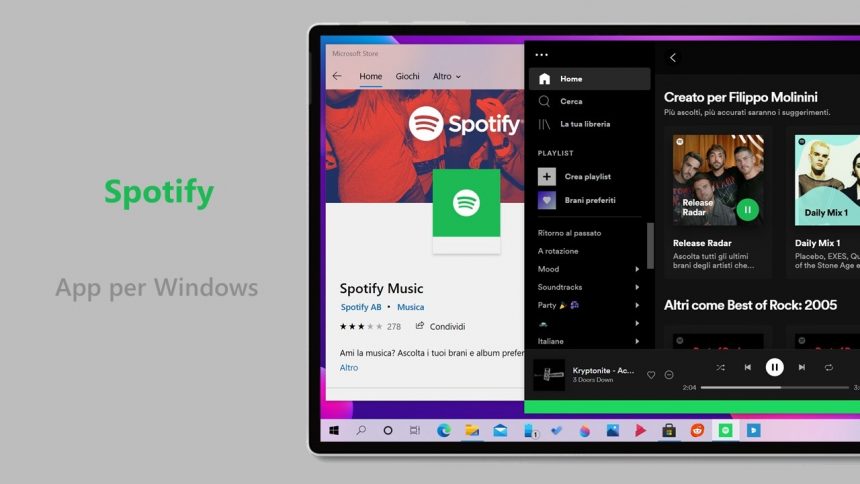 Spotify ora disponibile anche per ARM64 su Windows 10 e 11