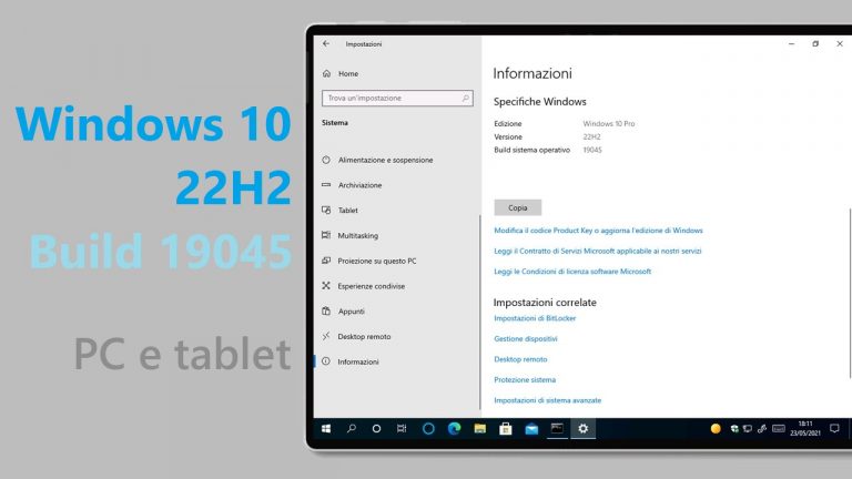 Windows 10 2022 Update: download, aggiornamento e installazione