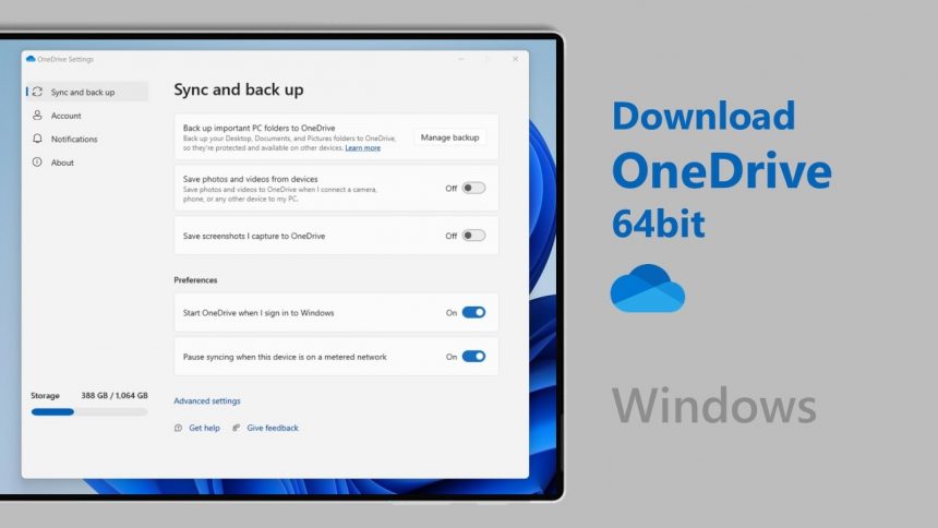 Disponibile il nuovo client di OneDrive per Windows 11