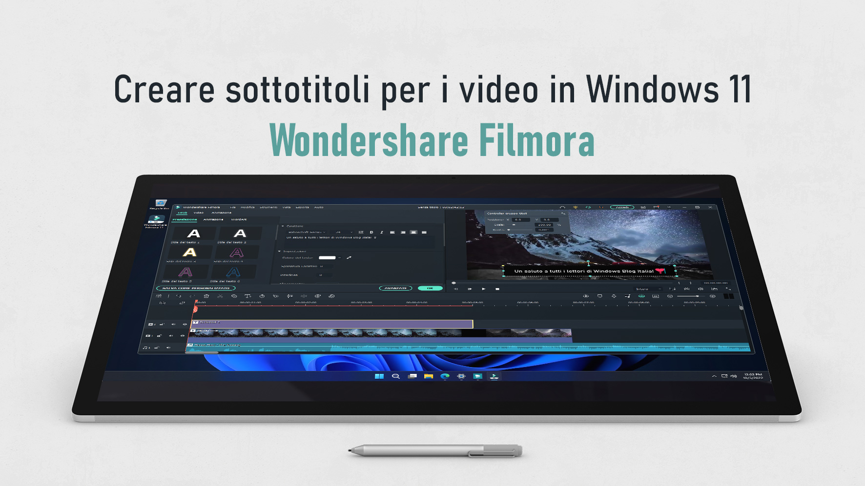 Come creare facilmente sottotitoli per un video con Wondershare Filmora