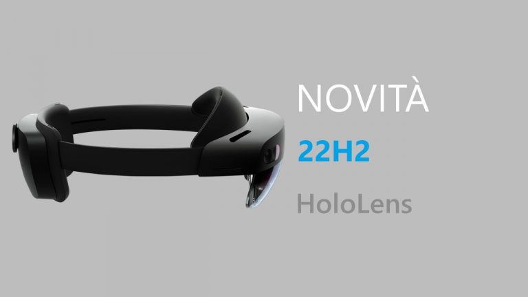 Disponibile l'aggiornamento Windows Holographic 22H2 per HoloLens 2