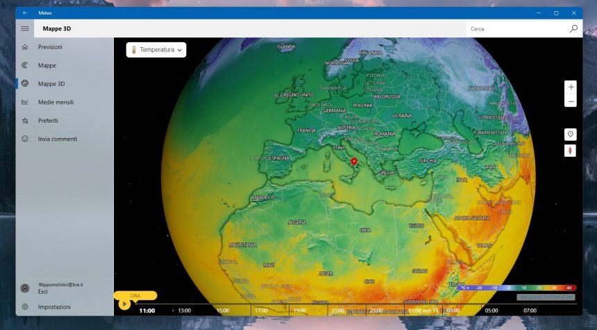 MSN Meteo per Windows 11 si aggiorna con le mappe 3D