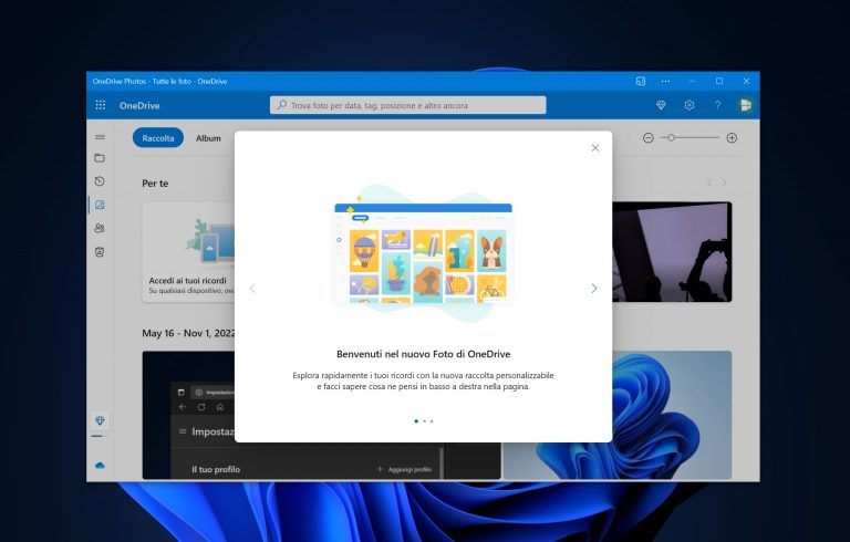 OneDrive Photos diventa una PWA, la galleria delle vostre foto nel cloud