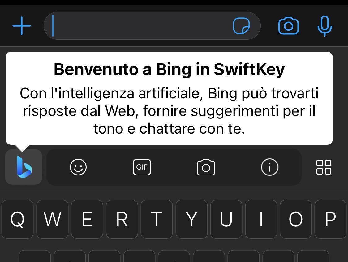 Microsoft SwiftKey per iOS si aggiorna col pulsante per Bing Chat