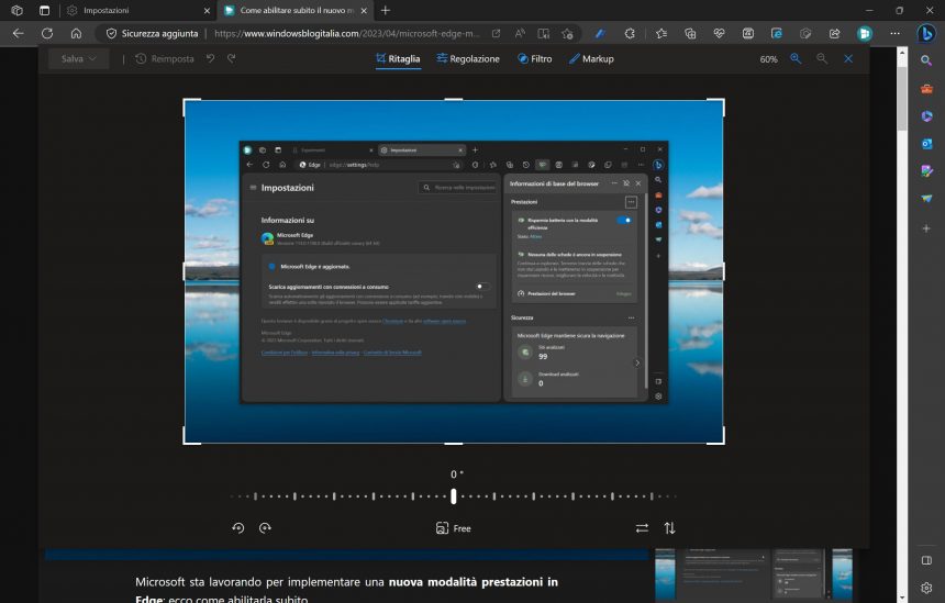 Disponibile Microsoft Edge stabile versione 112 con Image Creator ...