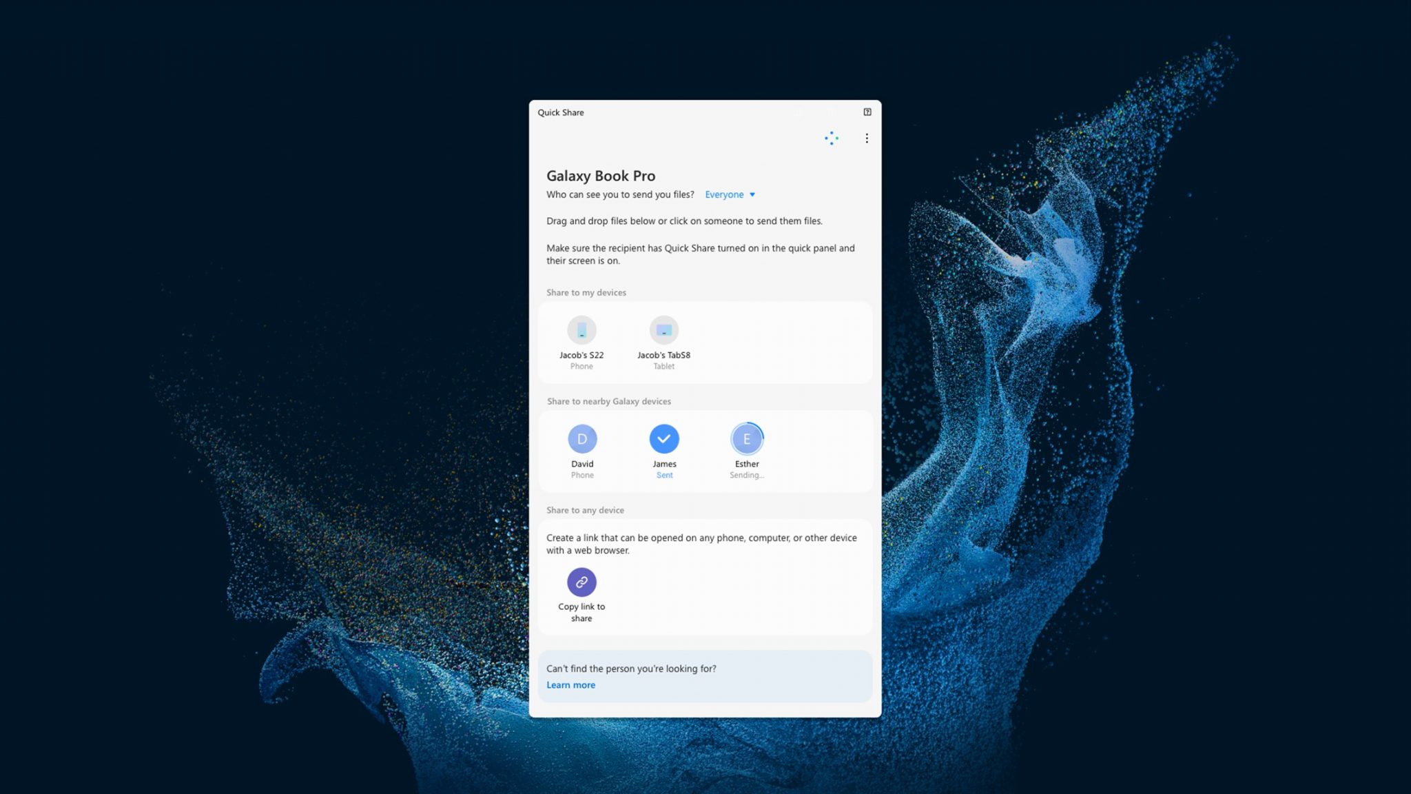Download Quick Share, l'app di Samsung per condividere file da Windows