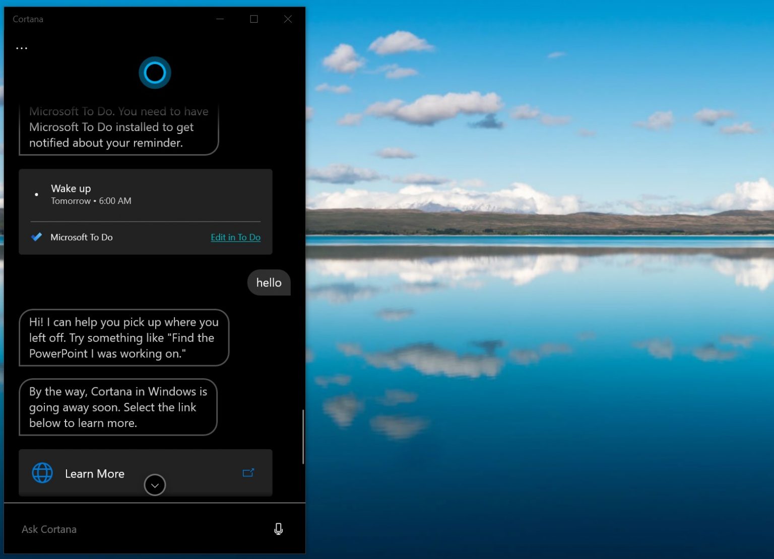 Addio Cortana su Windows, app dismessa per tutti