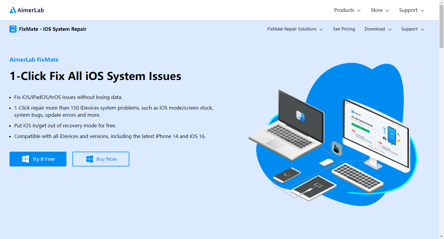Recensione completa di AimerLab FixMate: il miglior strumento di riparazione di iOS