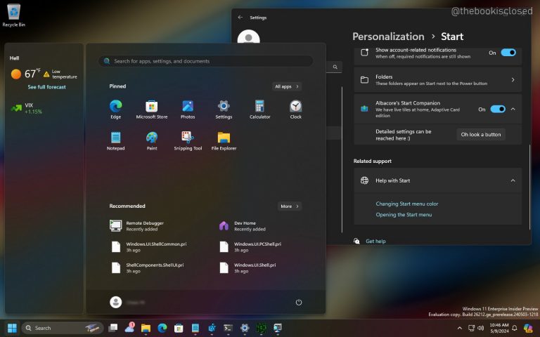 Le "live tile" sono di ritorno nel menu Start di Windows 11?