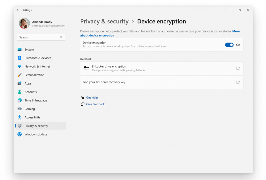 Windows 11 24H2: crittografia BitLocker abilitata automaticamente ...