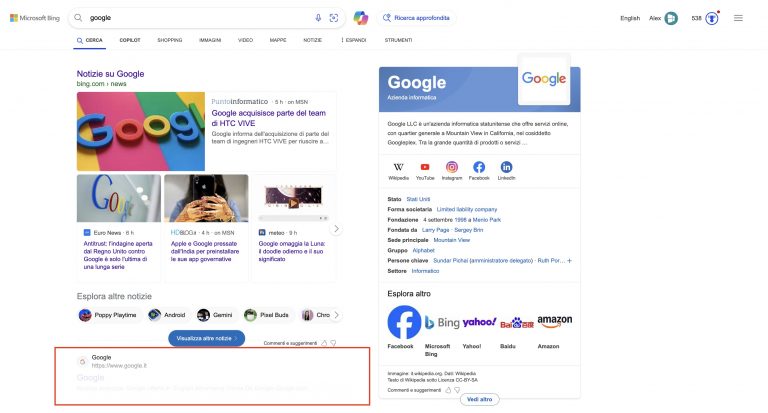 Microsoft "impedisce" agli utenti di andare su Google per spingere Bing